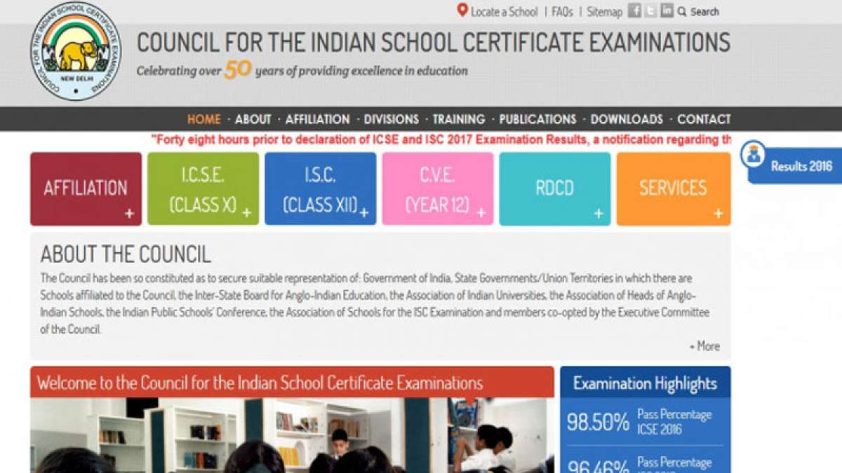 ICSE Class 10, ISC Class 12 Results 2017: Check them at cisce.org
