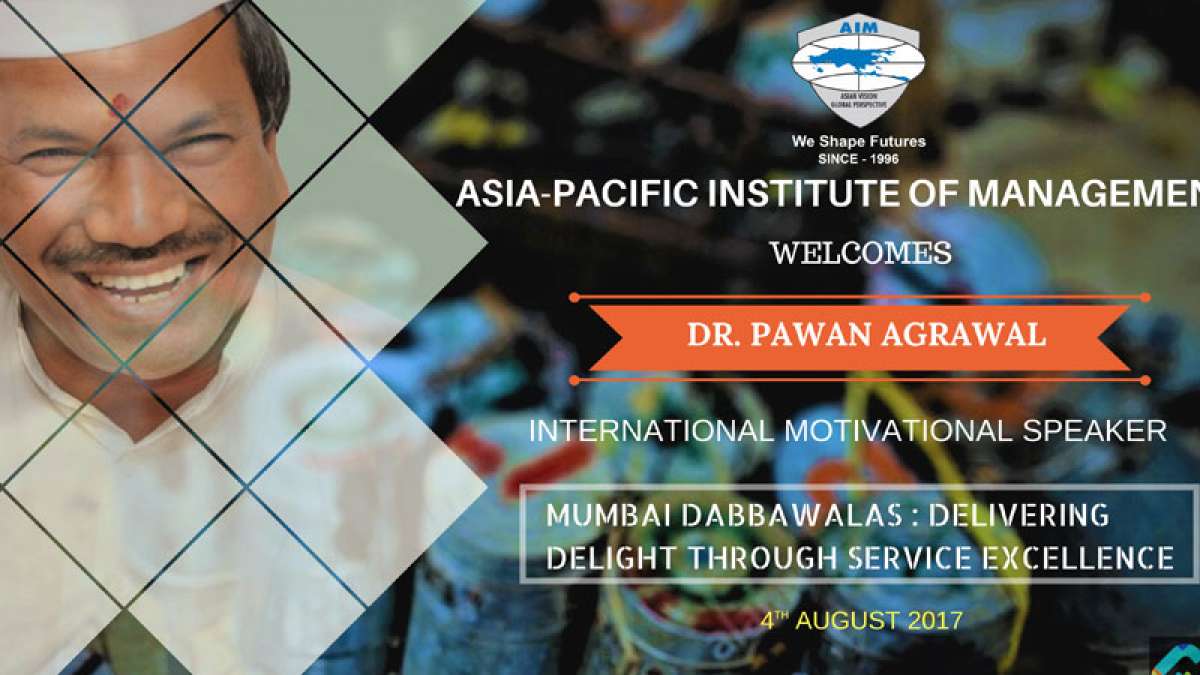 Pawan Agrawal, the man who changed Mumbai Dabbawalas, at AIM