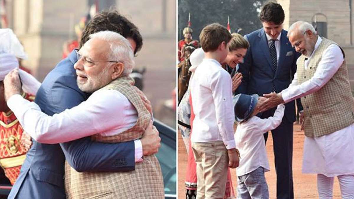 Hugplomacy: PM Narendra Modi greets Justin Trudeau with a hug