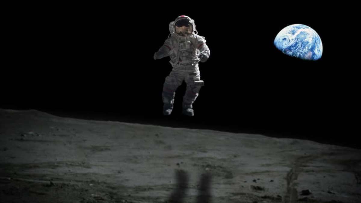 Video of astronauts falling over on the moon will never bore you